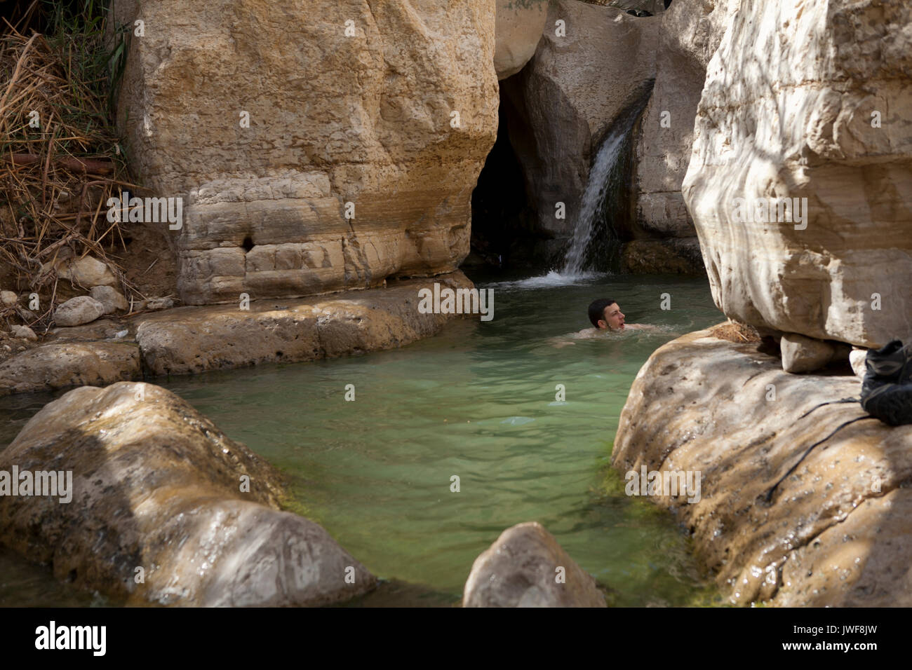Waterfalls in Israel, Views of the Holy Land Stock Photo - Alamy
