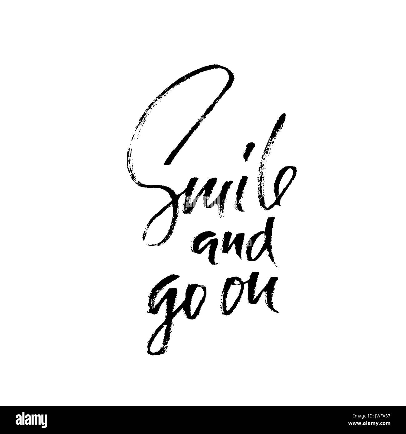Typography smile vector on Cut Out Stock Images & Pictures - Alamy
