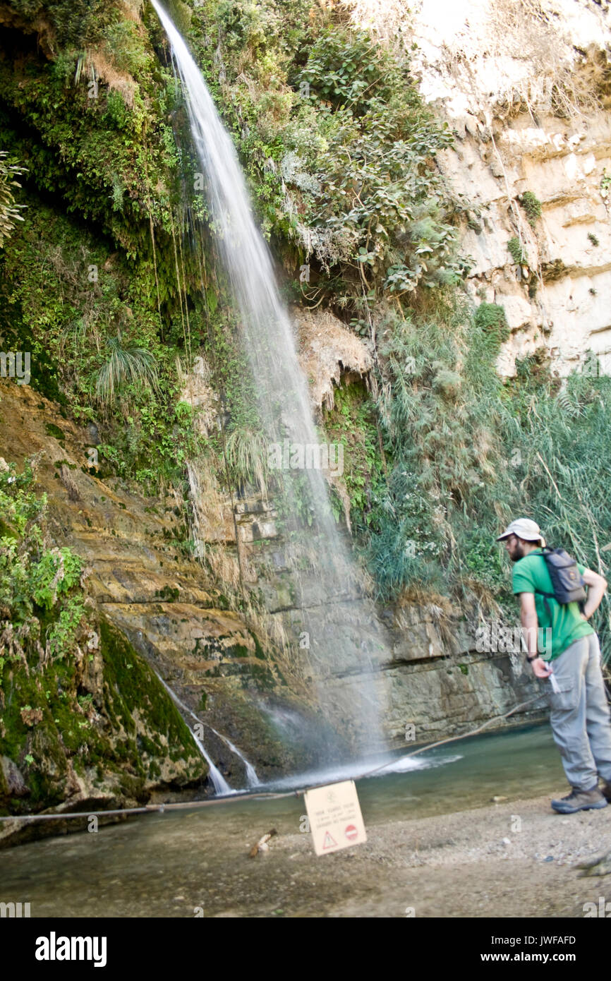 Waterfalls in Israel, Views of the Holy Land Stock Photo - Alamy
