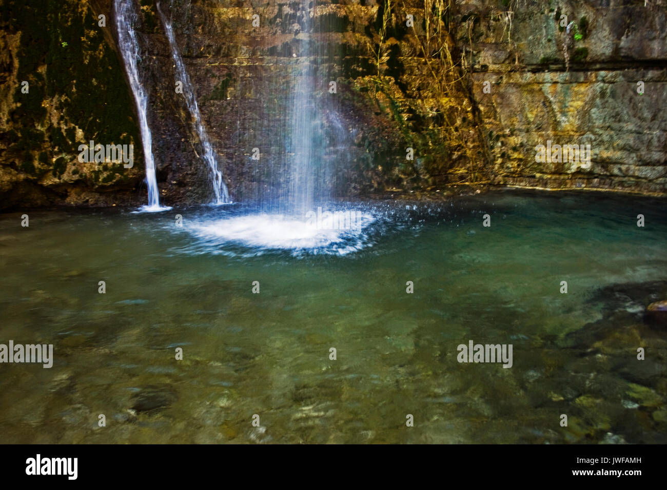 Waterfalls in Israel, Views of the Holy Land Stock Photo - Alamy