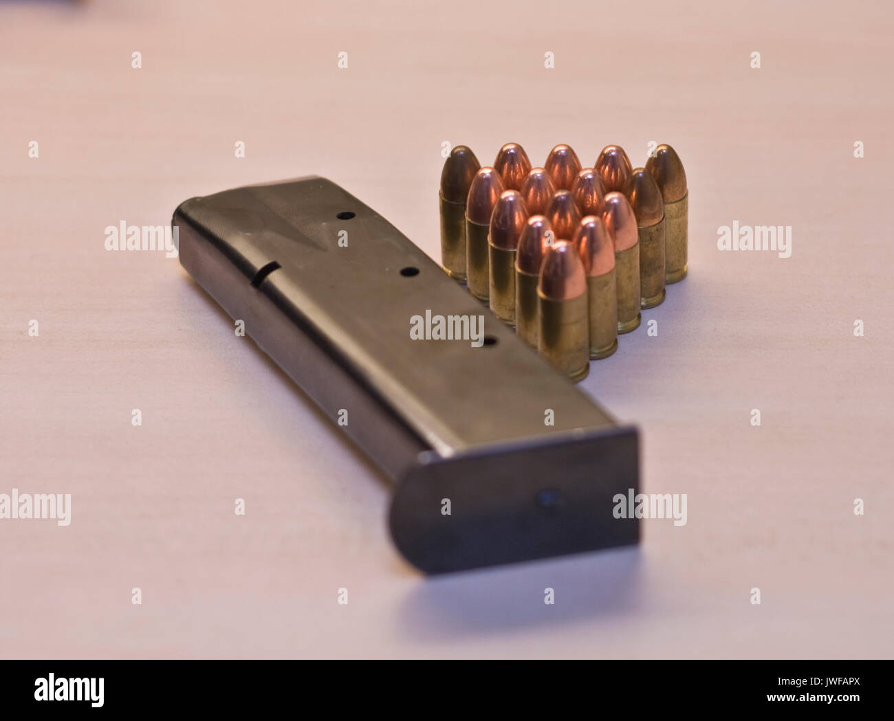 9mm IWI Jericho 941 handgun and cartridges and bullets Stock Photo - Alamy
