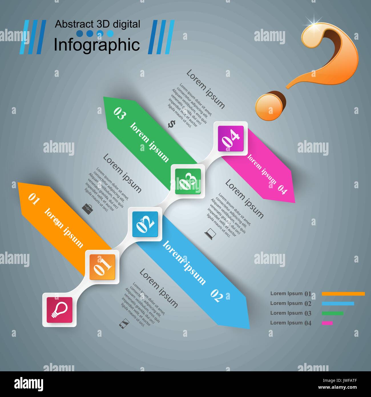 Question Infographics origami style Vector illustration Stock Vector ...