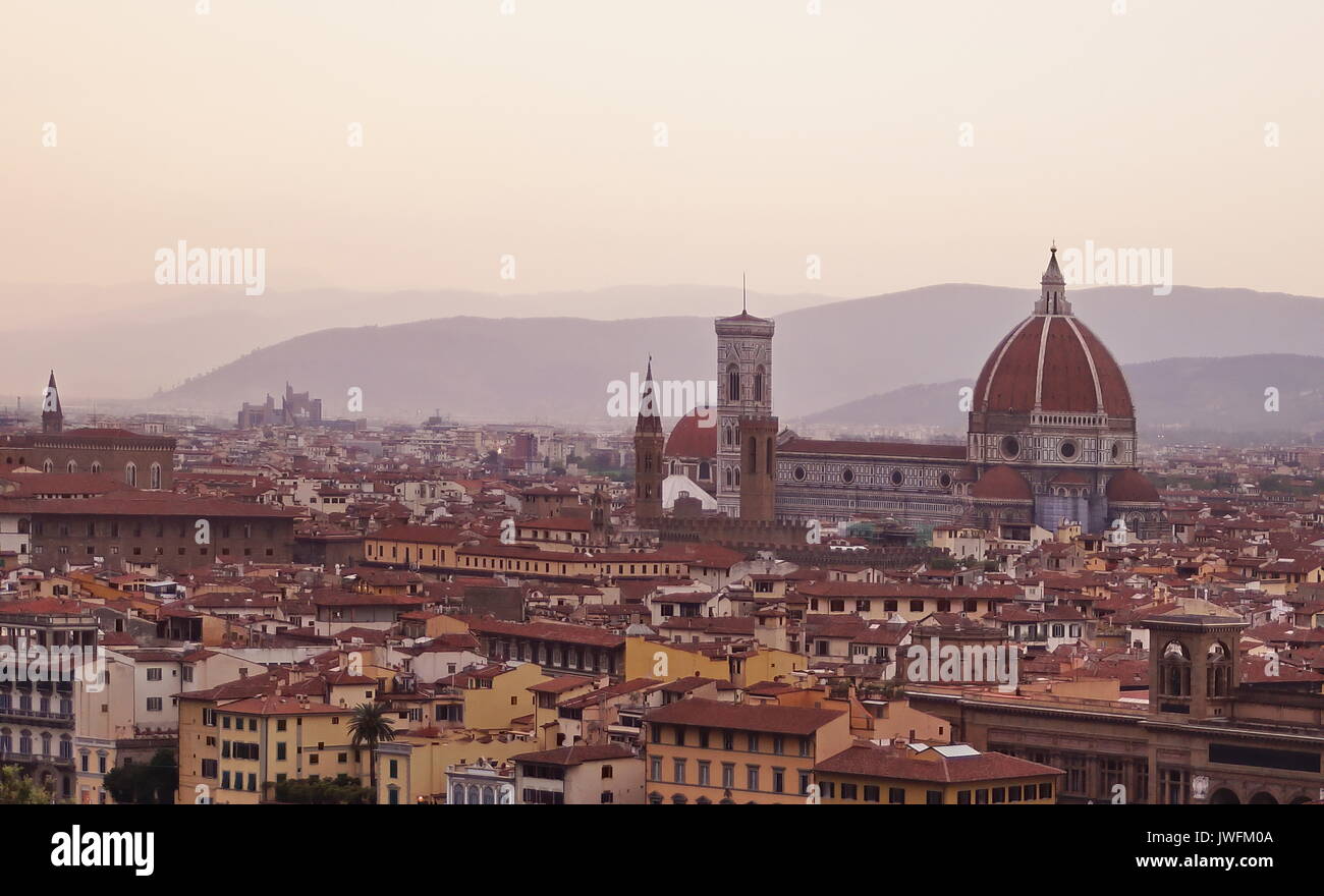 Florence at sunset hi-res stock photography and images - Alamy