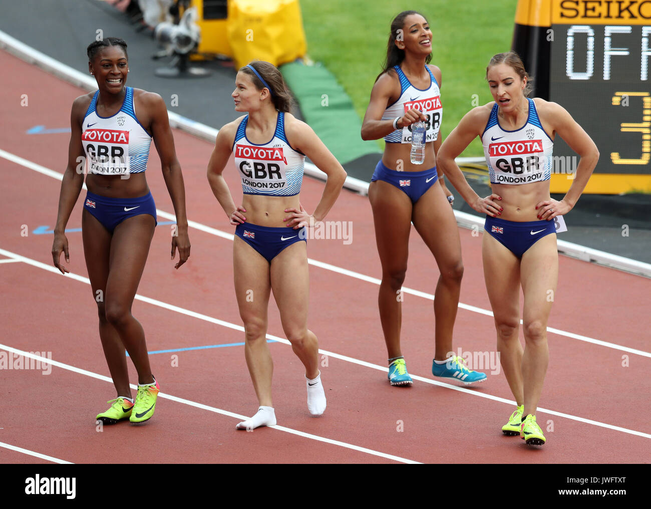 Great Britain's Zoey Clark, Laviai Nielsen, Perri Shakes-Drayton and ... Great Britain's Zoey Clark, Laviai Nielsen, Perri Shakes-Drayton and ...