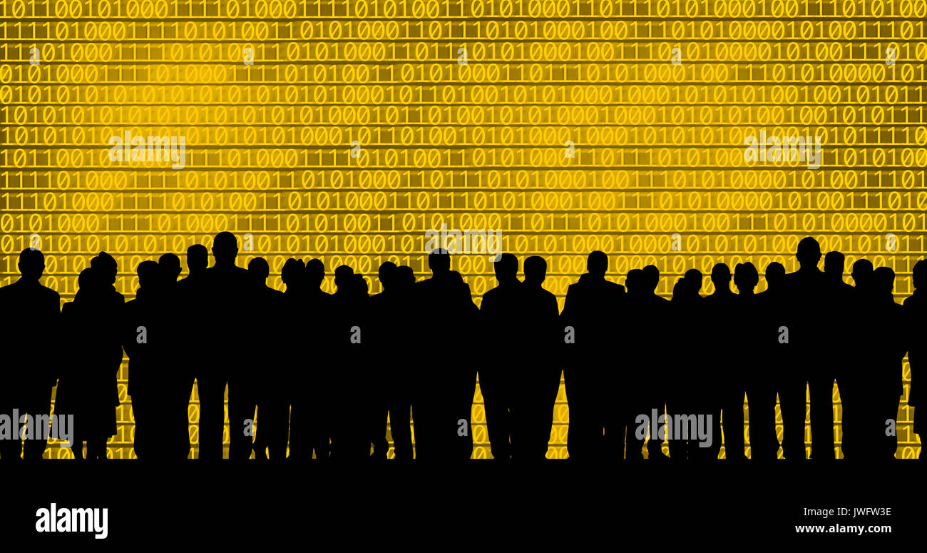 Binary silhouette hi-res stock photography and images - Alamy