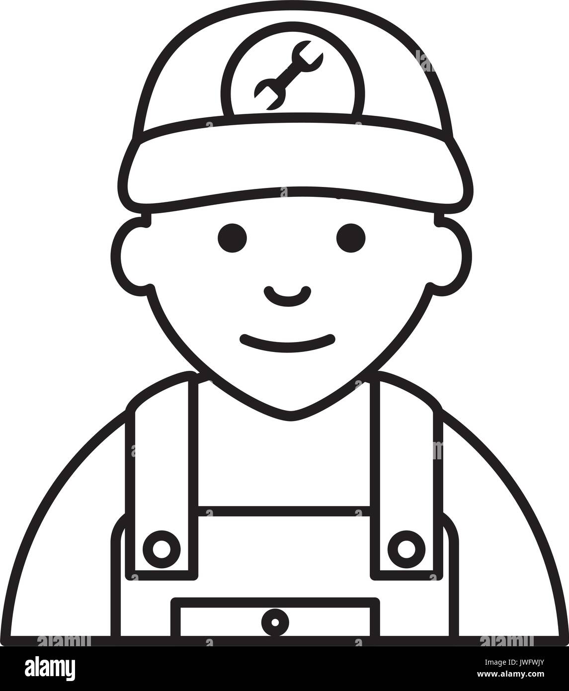 Mechanic avatar character icon vector hi-res stock photography and ...
