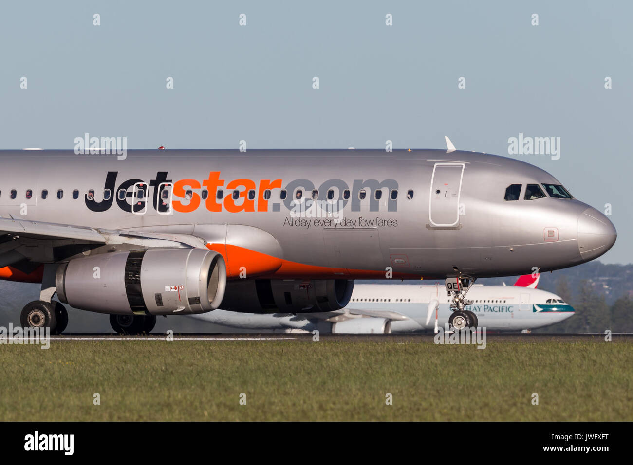 Jetstar Airways Airbus A320 airliner landing at Sydney Airport Stock ...