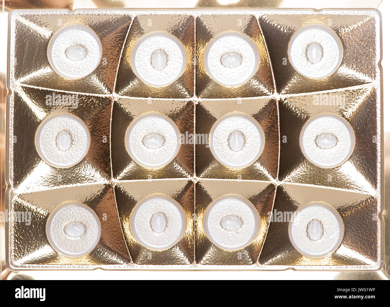 Golden plastic texture with dots Stock Photo - Alamy