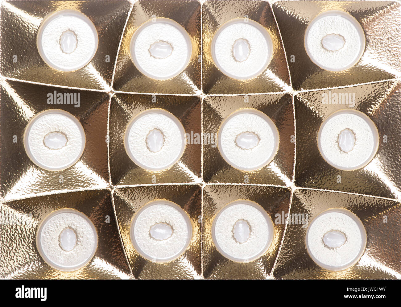 Golden plastic texture with dots Stock Photo - Alamy