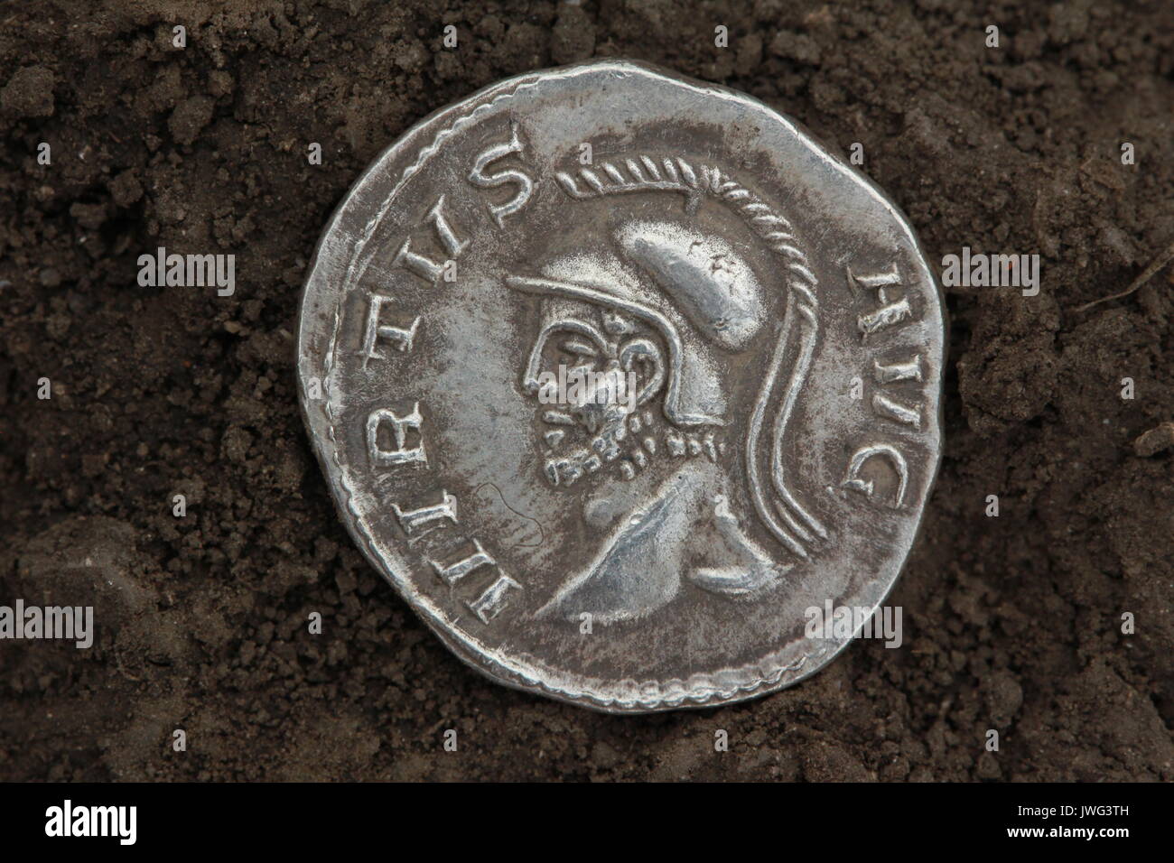 Roman silver coins, denarius Stock Photo - Alamy