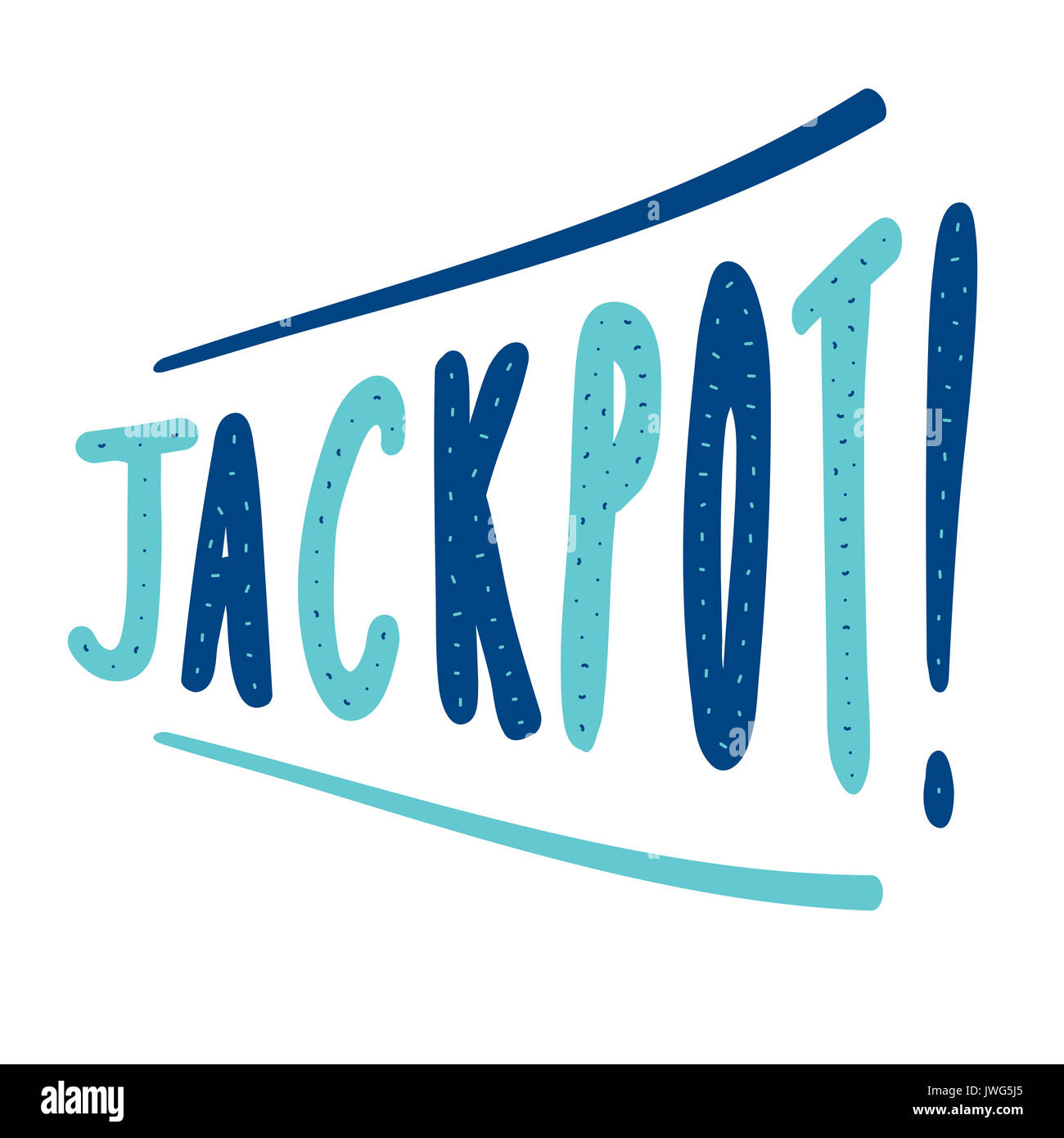 jackpot typography vector Stock Photo - Alamy