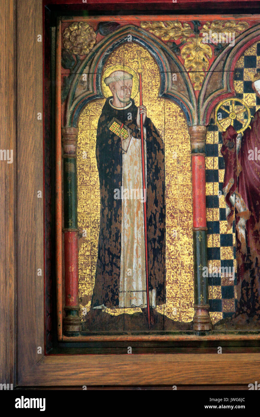 Saint Dominic, Medieval Retable painting, church of Saint Mary ...