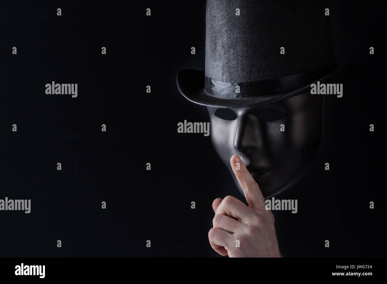 Shh face hi-res stock photography and images - Alamy