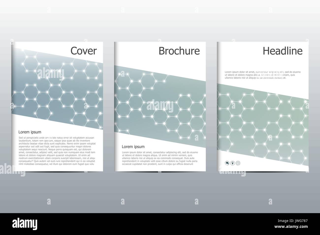 Brochure template layout, flyer, cover, annual report, magazine in A4 ...