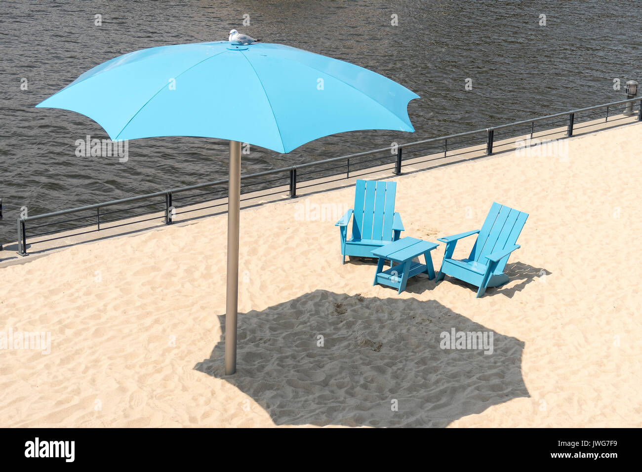 Clock tower beach montreal hi-res stock photography and images - Alamy