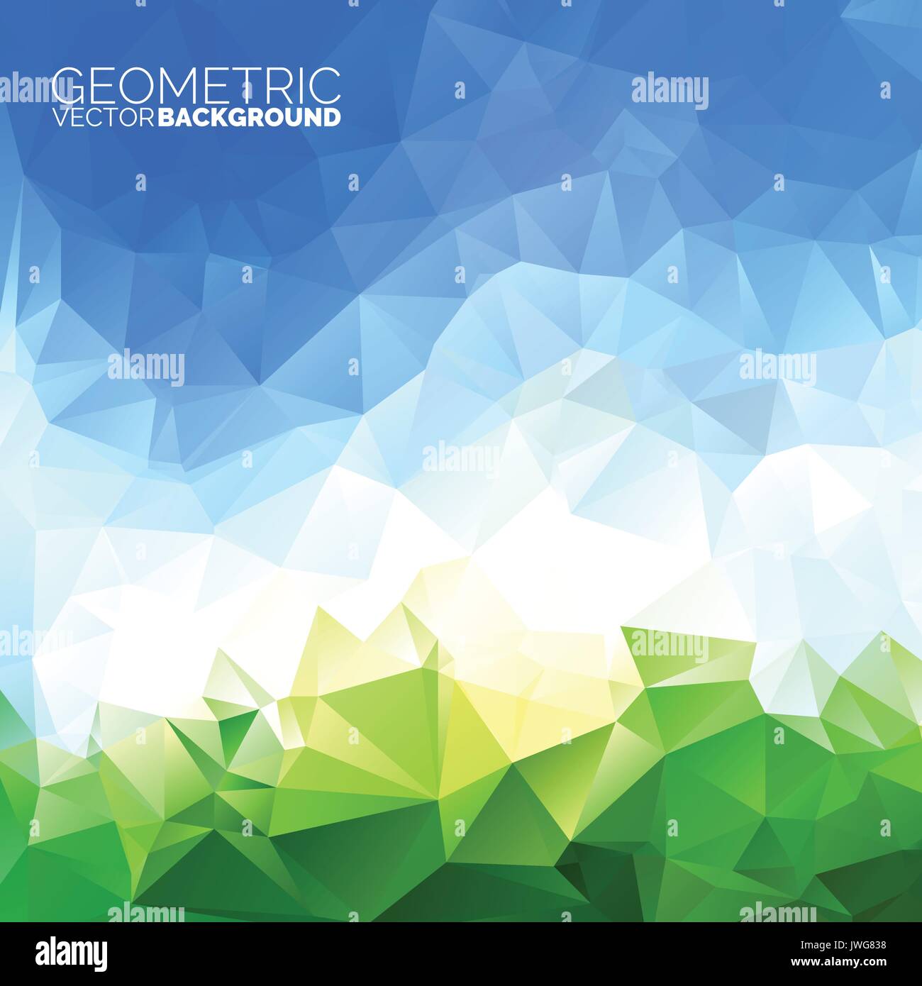 Vector geometric triangles background. Abstract polygonal sky design ...