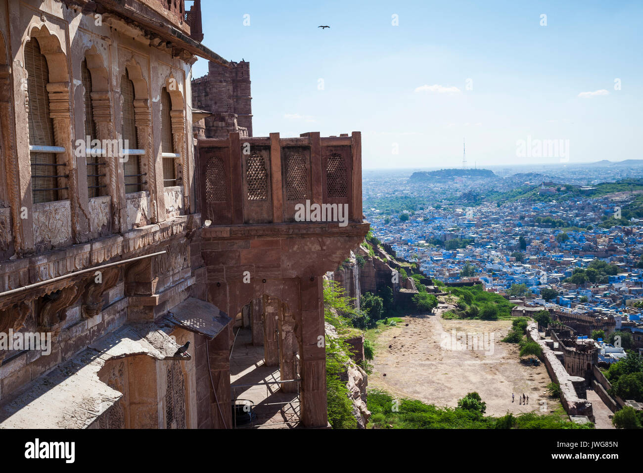 The blue city of Jodhpur with the Mehrangarh Fort Stock Photo - Alamy