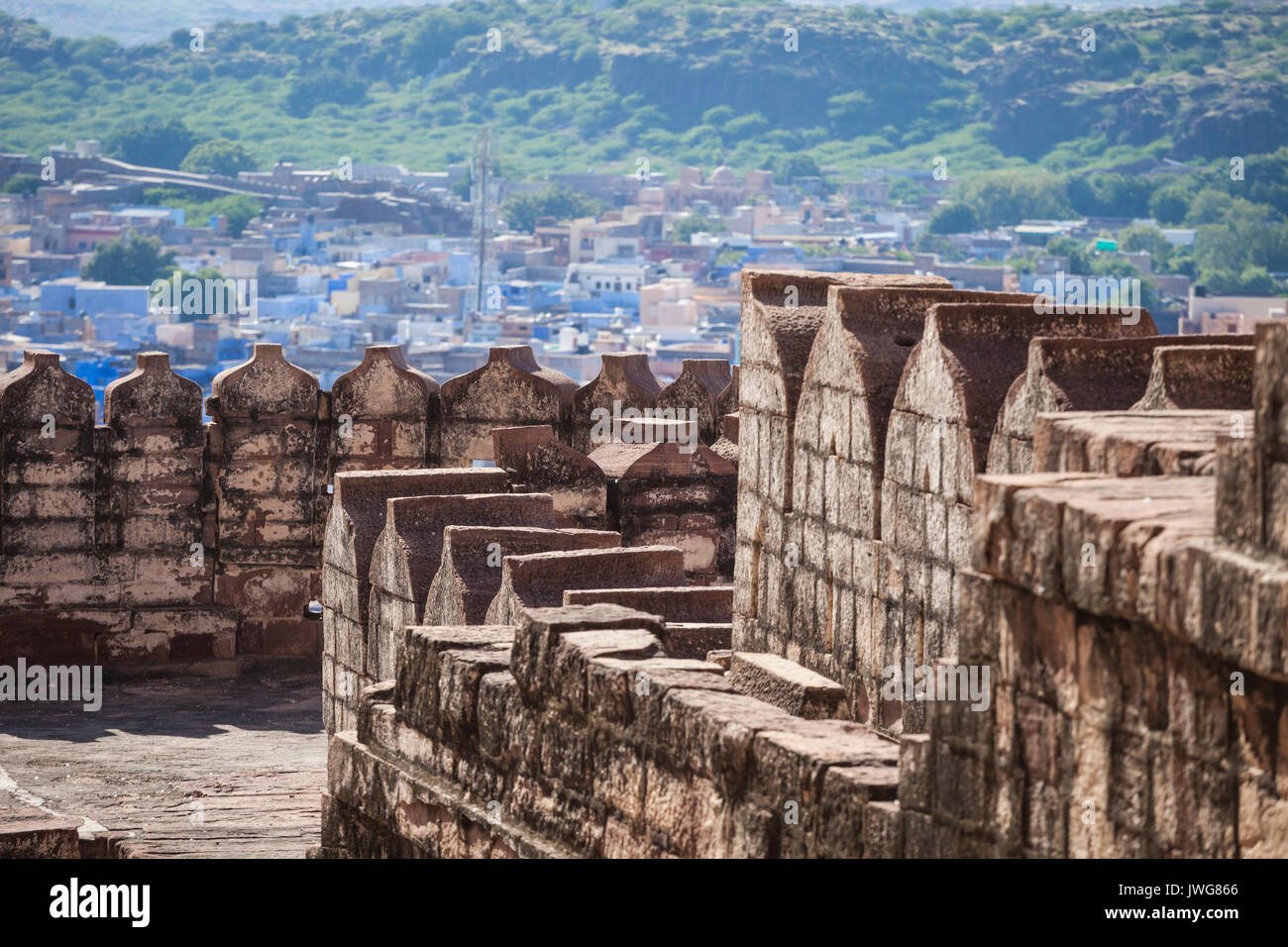 The blue city of Jodhpur with the Mehrangarh Fort Stock Photo - Alamy