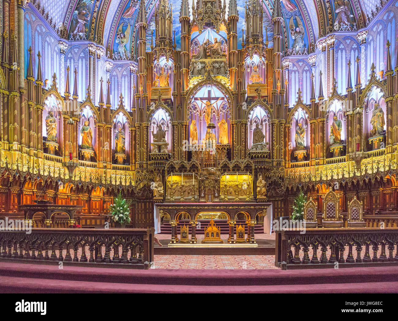 Old quebec's cathedral basilica hi-res stock photography and images - Alamy