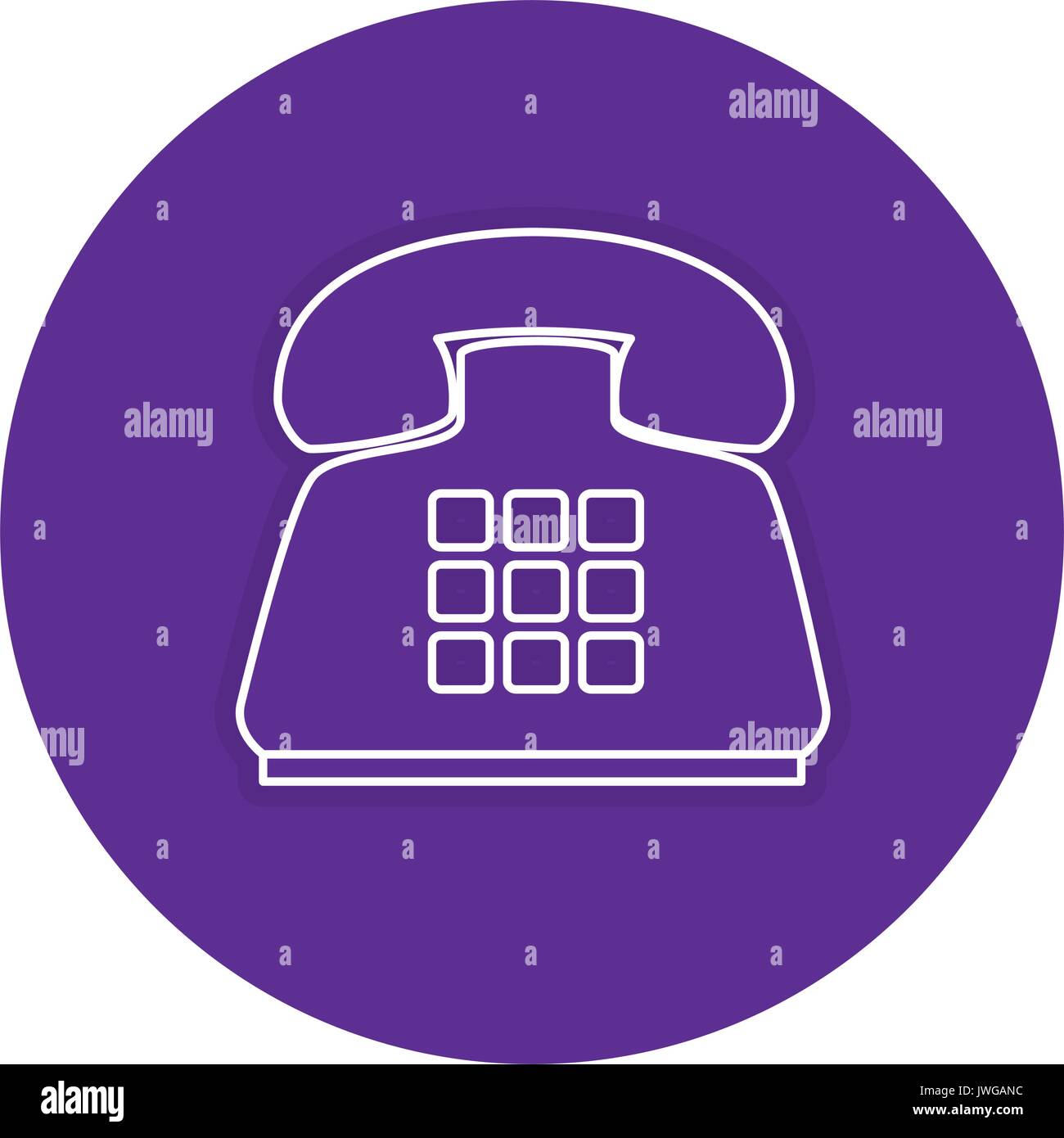 telephone service isolated icon vector illustration design Stock Vector ...