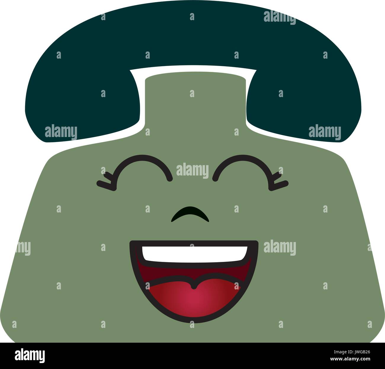 telephone service kawaii character vector illustration design Stock ...