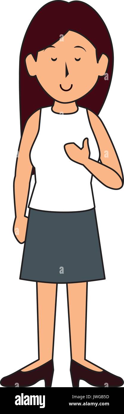 beautiful woman avatar character vector illustration design Stock ...