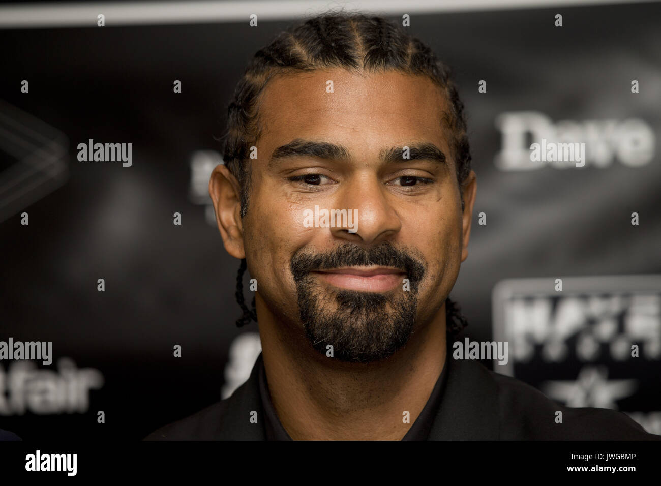 British boxer David Haye who's won the major world cruiserweight titles ...