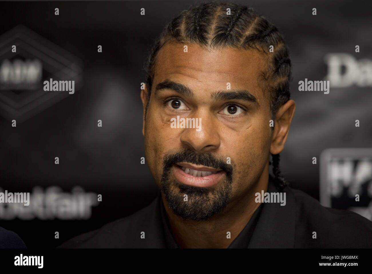 British boxer David Haye who's won the major world cruiserweight titles ...