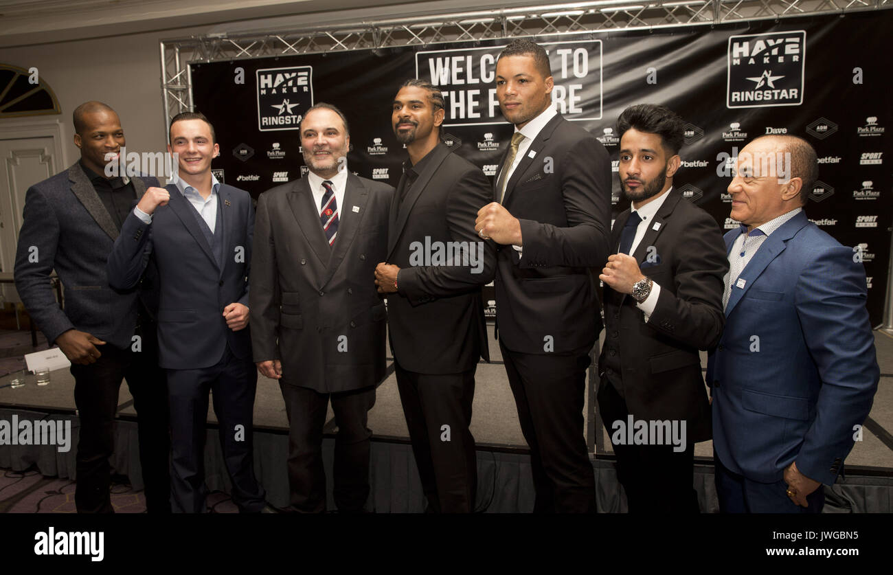 British boxer David Haye who's won the major world cruiserweight titles ...