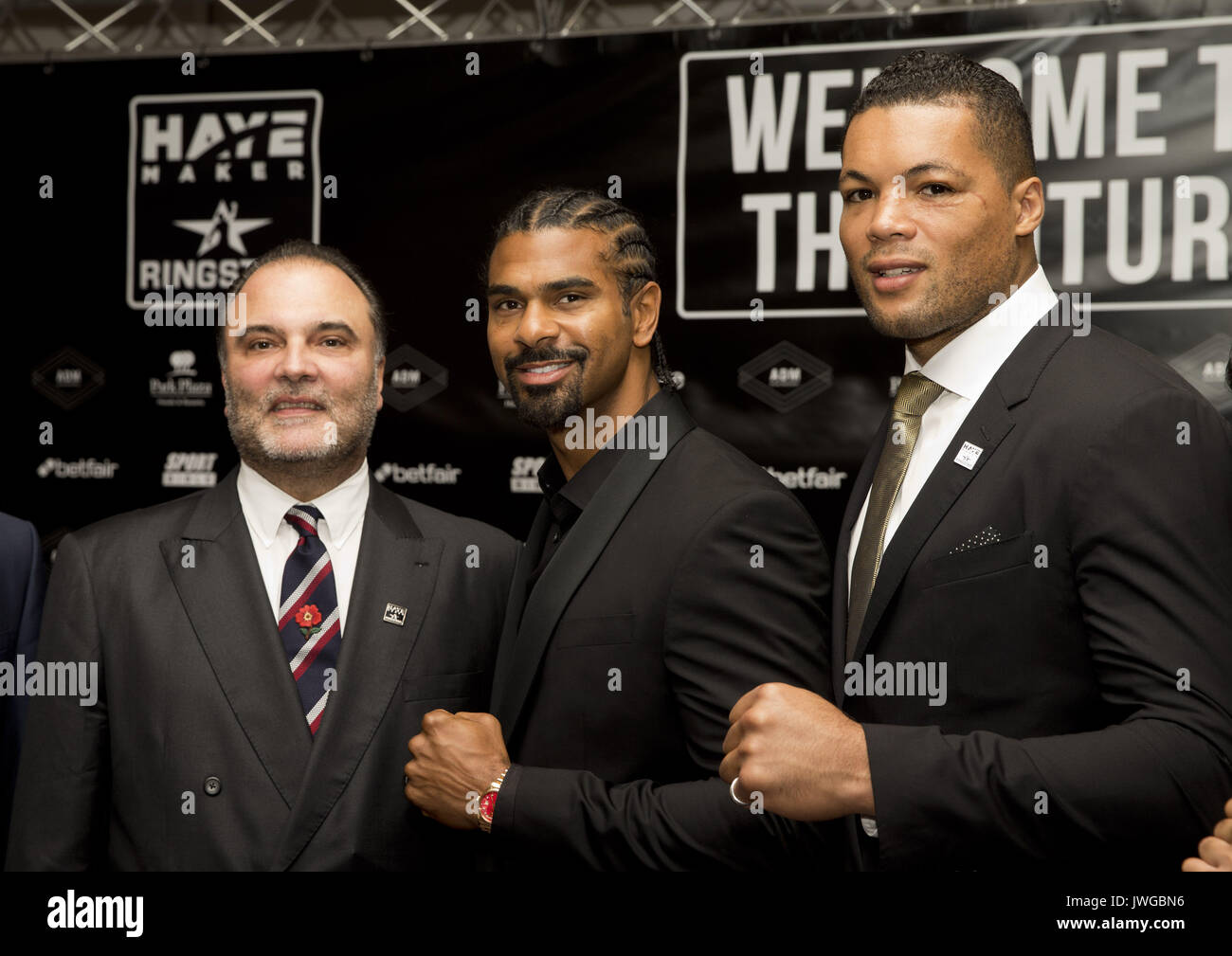 British boxer David Haye who's won the major world cruiserweight titles ...