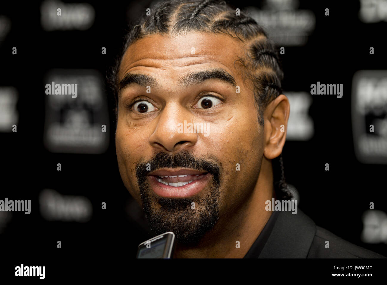 British boxer David Haye who's won the major world cruiserweight titles ...
