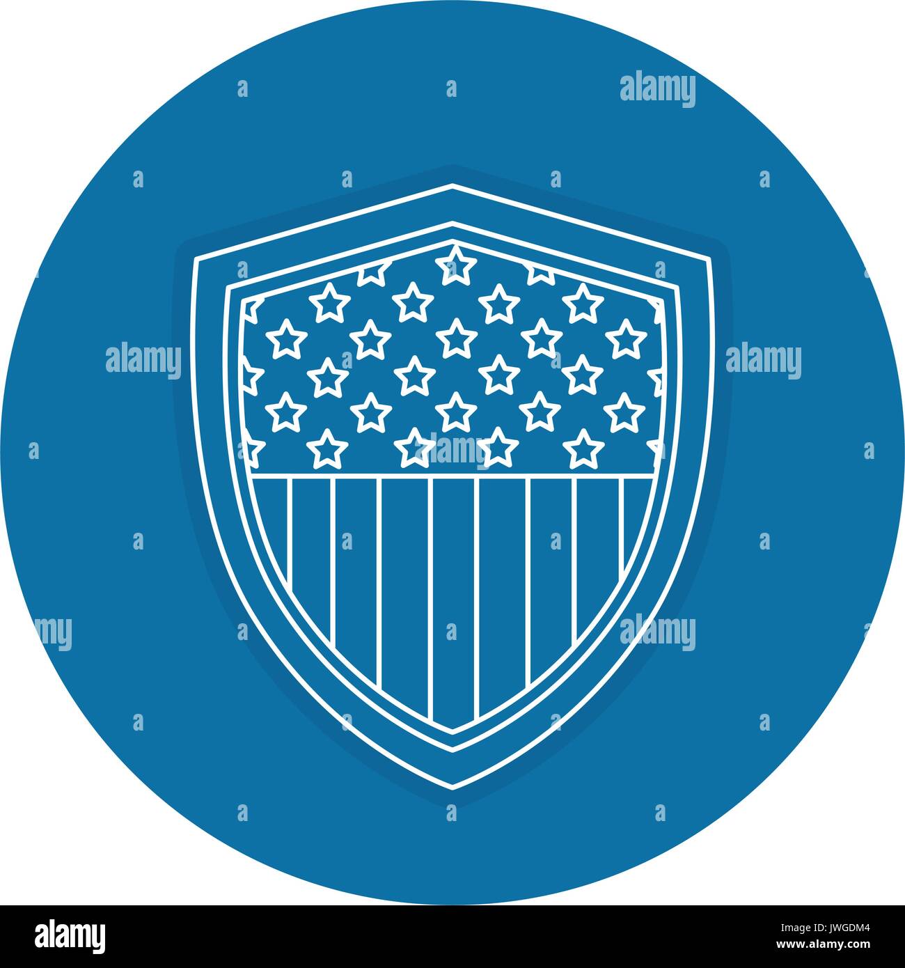 united states of america shield vector illustration design Stock Vector ...