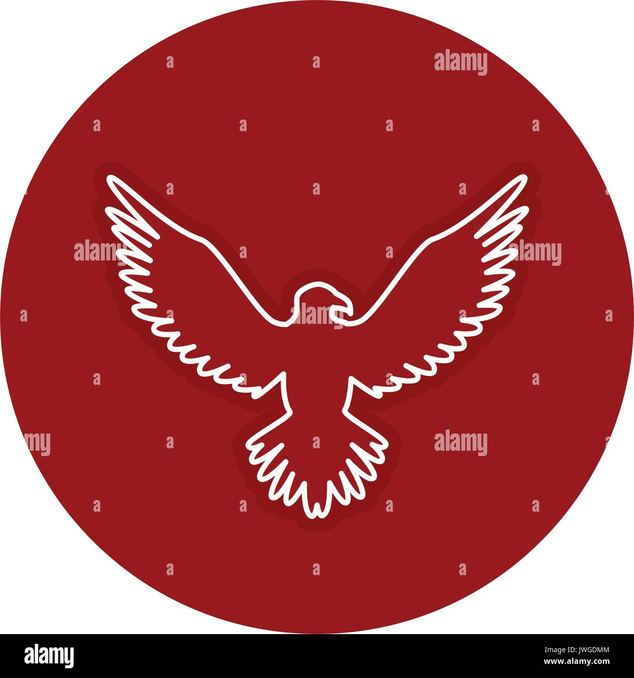 eagle american symbol icon vector illustration design Stock Vector ...