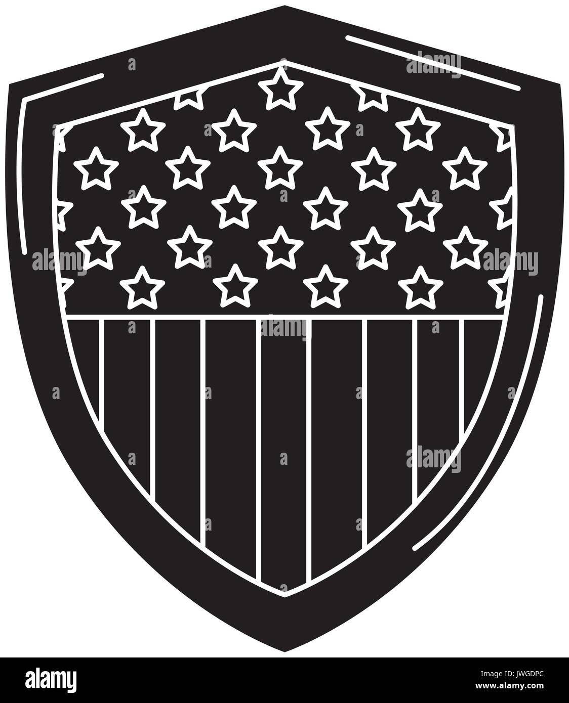 united states of america shield vector illustration design Stock Vector ...