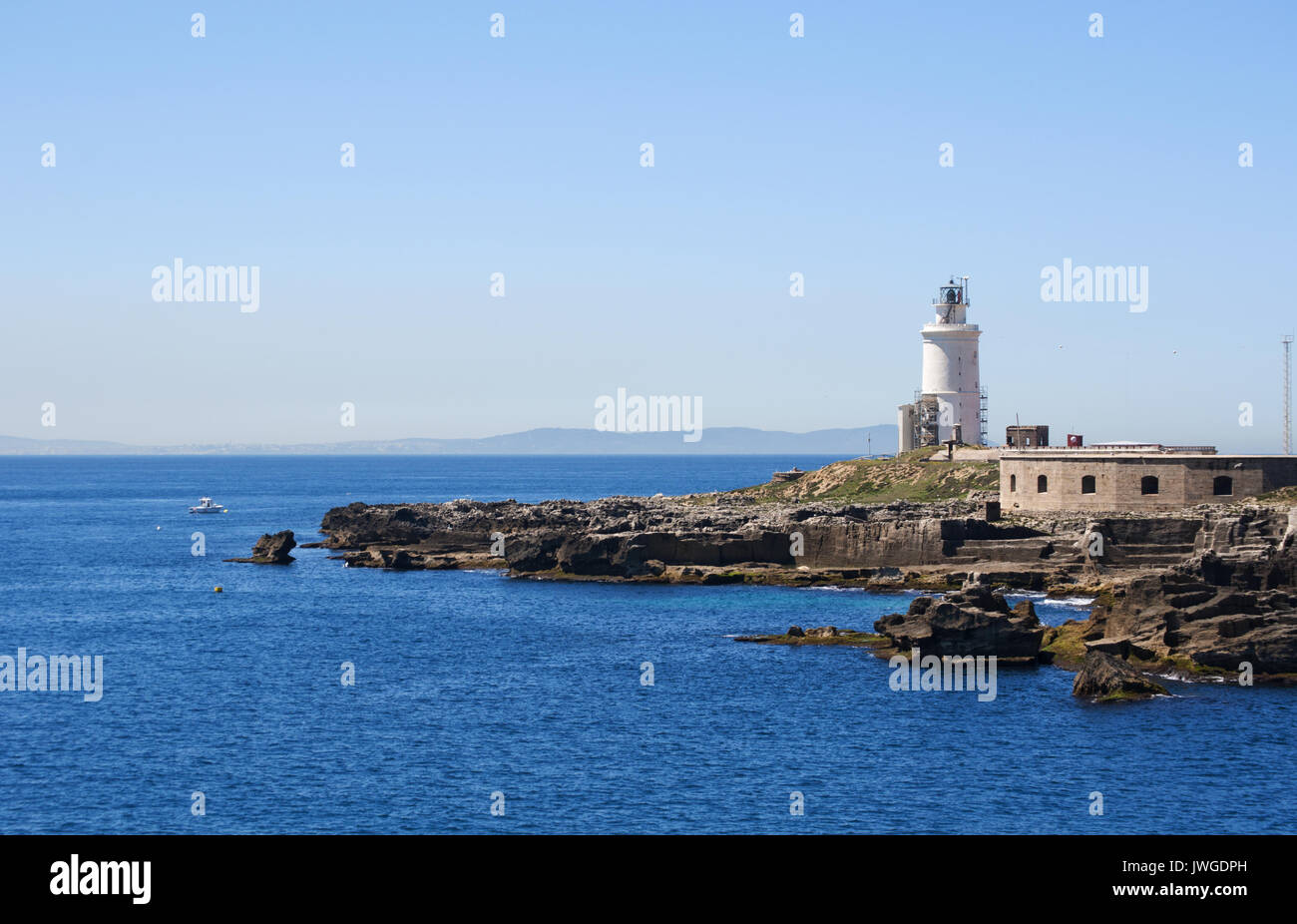 Tarifa, Spain, Europe: the lighthouse of Punta de Tarifa, the ...