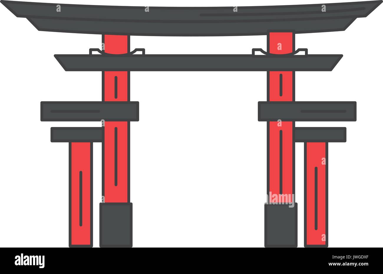 japanese portal isolated icon Stock Vector Image & Art - Alamy