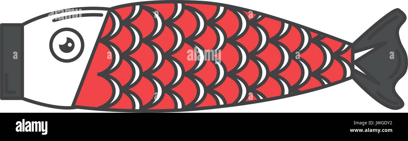 japanese fish wooden icon Stock Vector Image & Art - Alamy