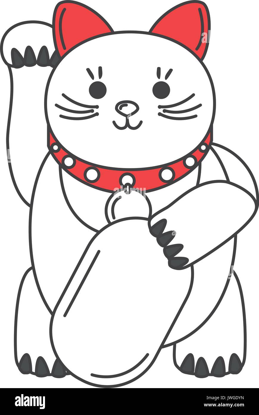 japanese cat luck icon Stock Vector Image & Art - Alamy