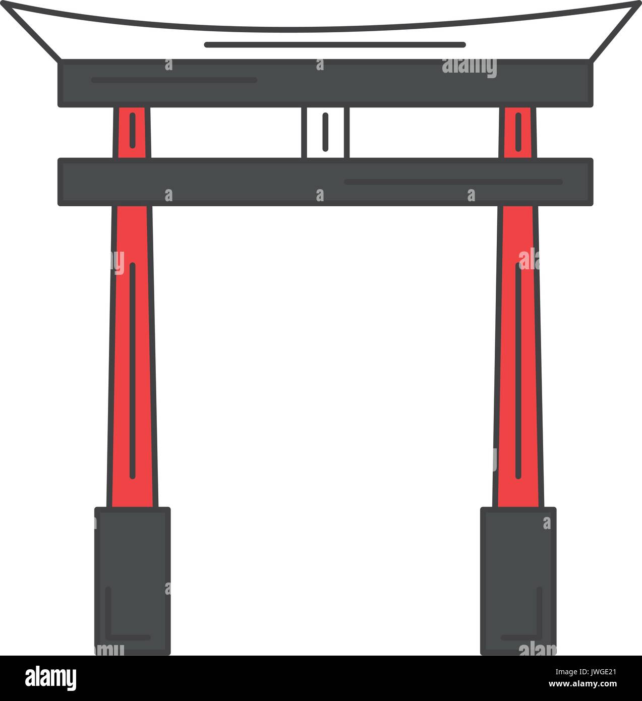 japanese portal isolated icon Stock Vector Image & Art - Alamy