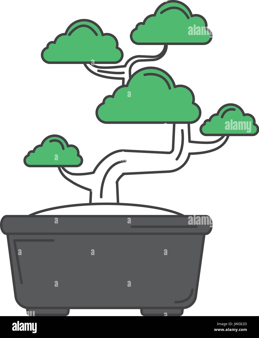 Bonsai tree isolated icon Stock Vector Image & Art - Alamy