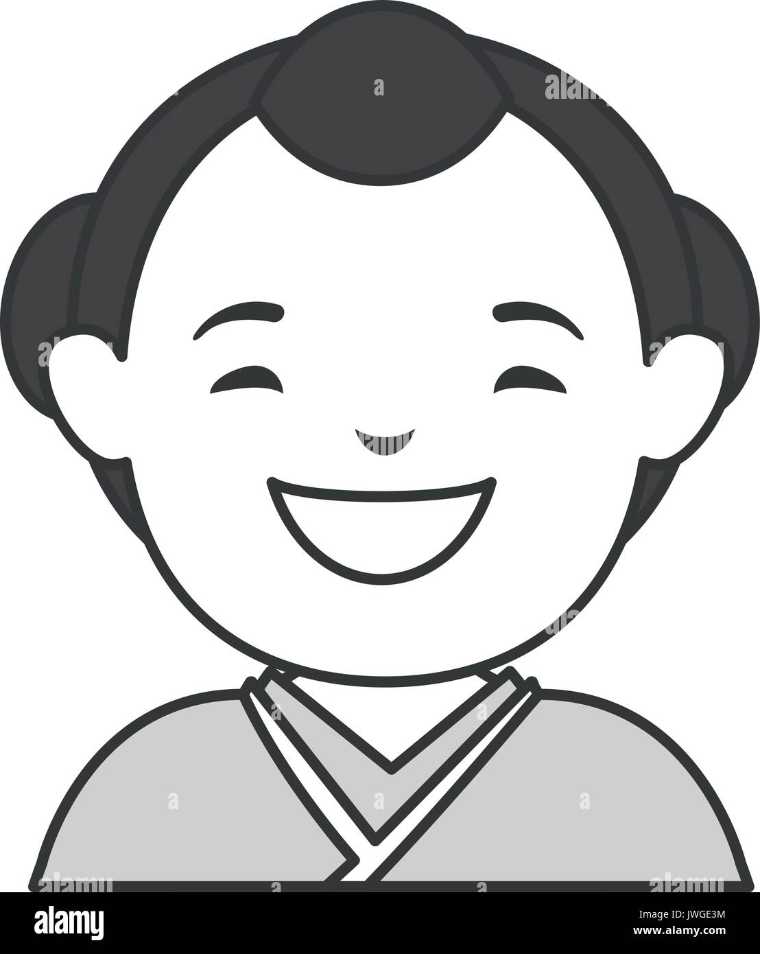 Japanese boy portrait Stock Vector Images - Alamy