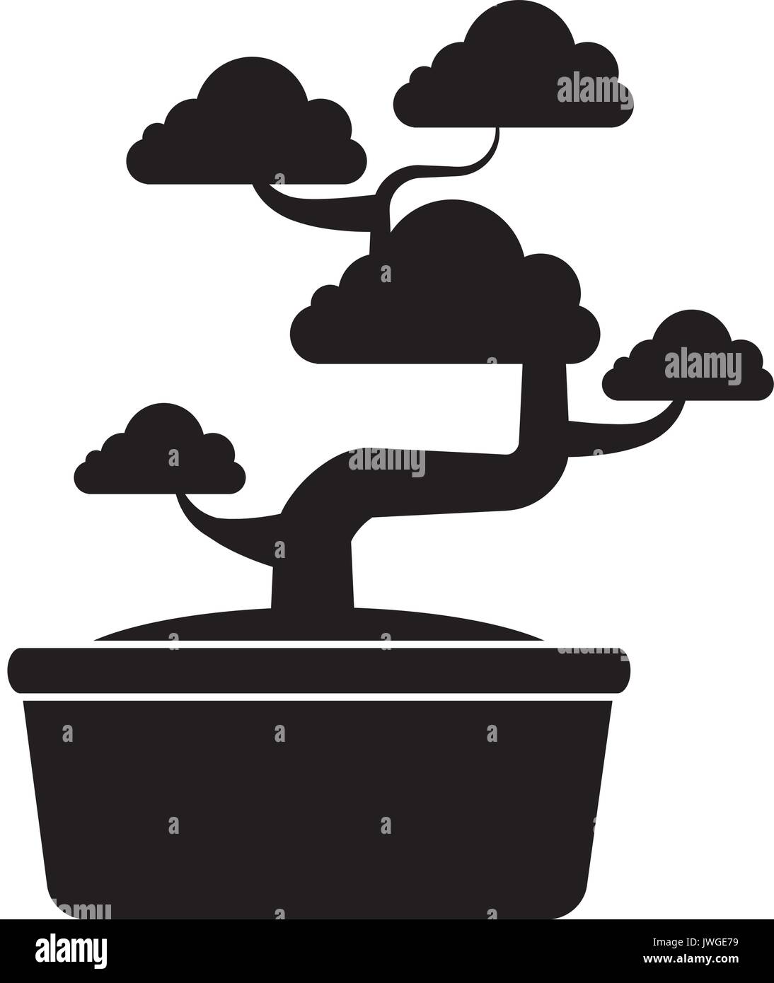 Bonsai tree isolated icon Stock Vector Image & Art - Alamy