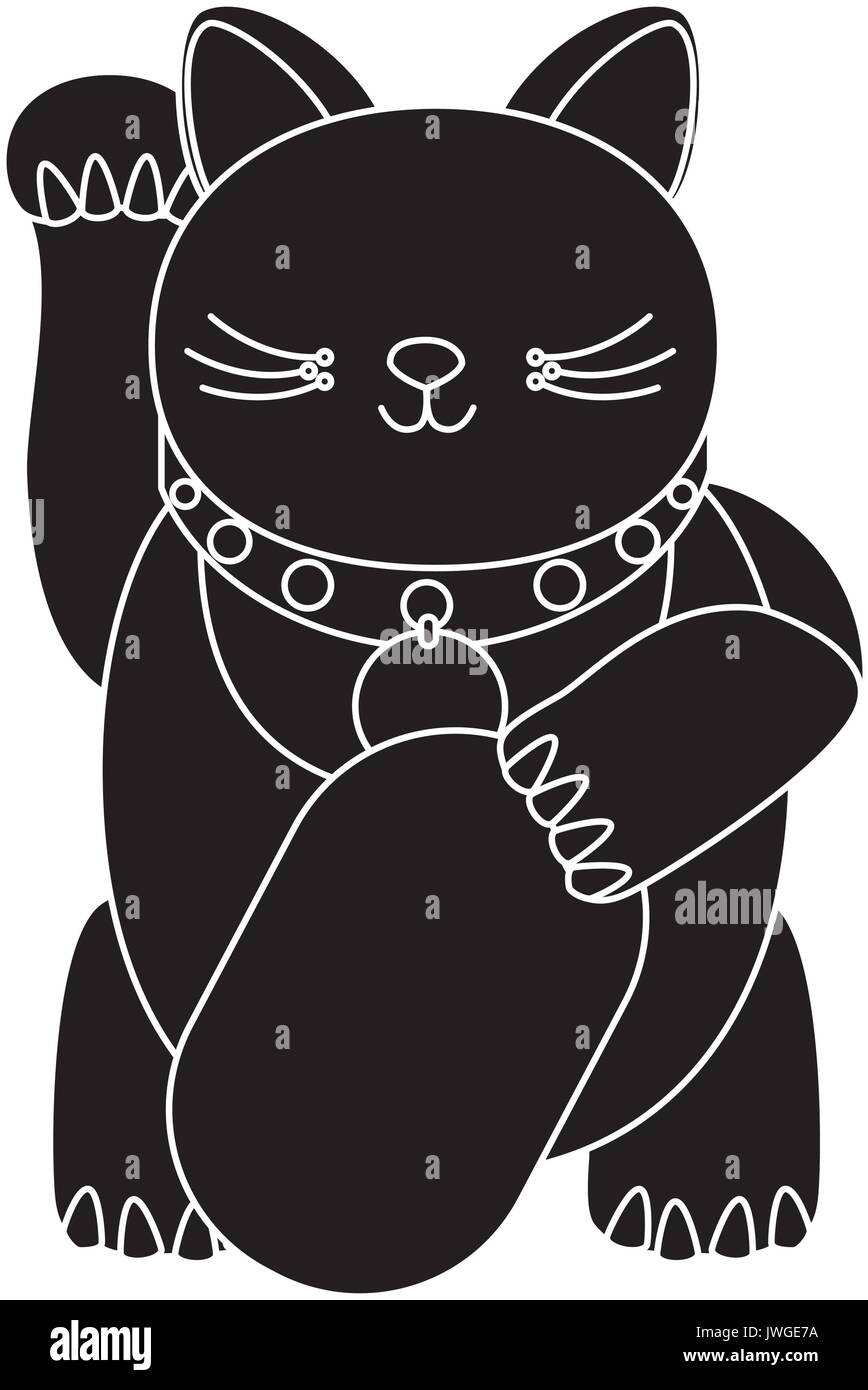 japanese cat luck icon Stock Vector Image & Art - Alamy