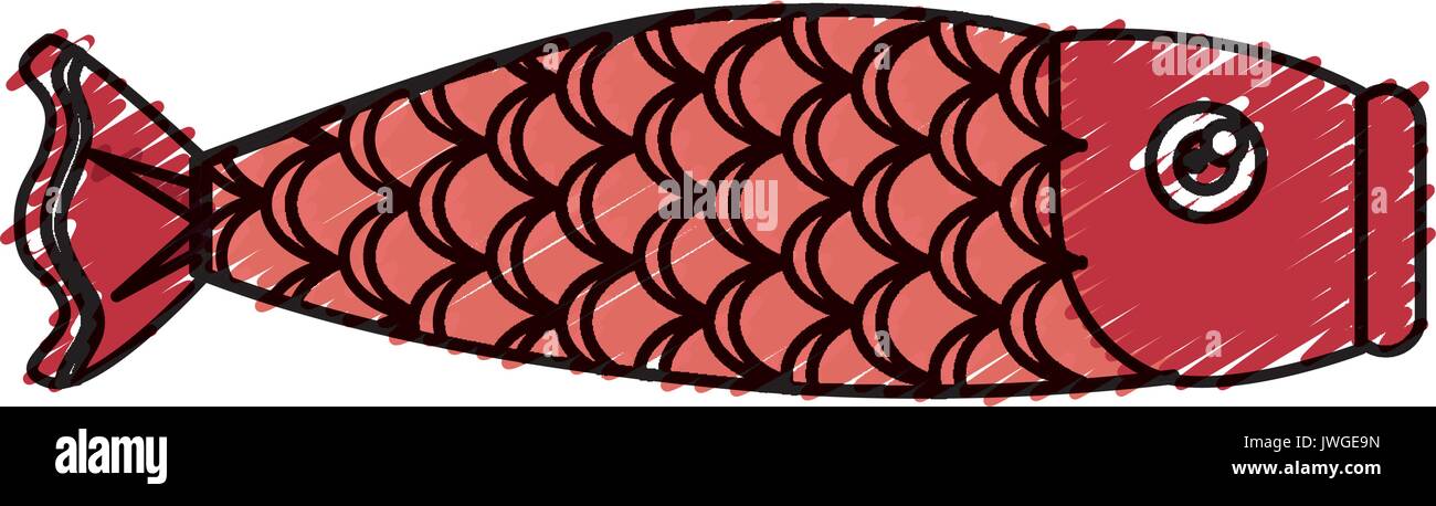 japanese fish wooden icon Stock Vector Image & Art - Alamy