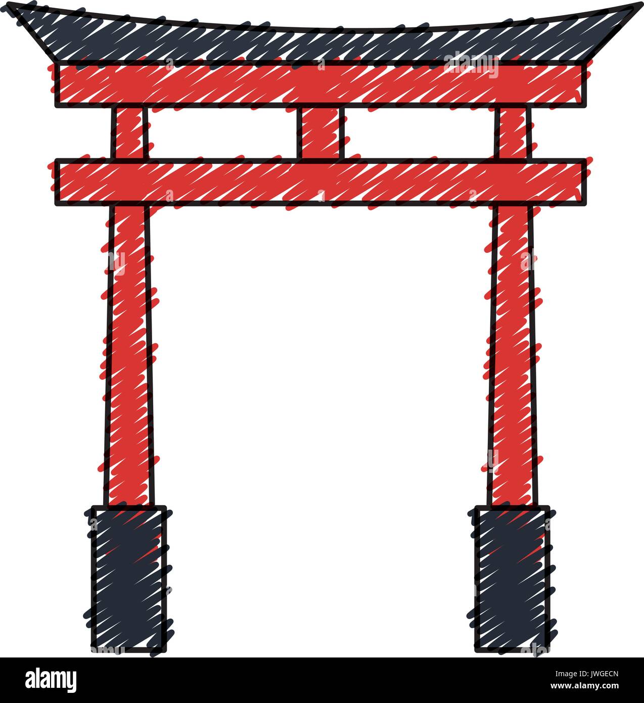 japanese portal isolated icon Stock Vector Image & Art - Alamy