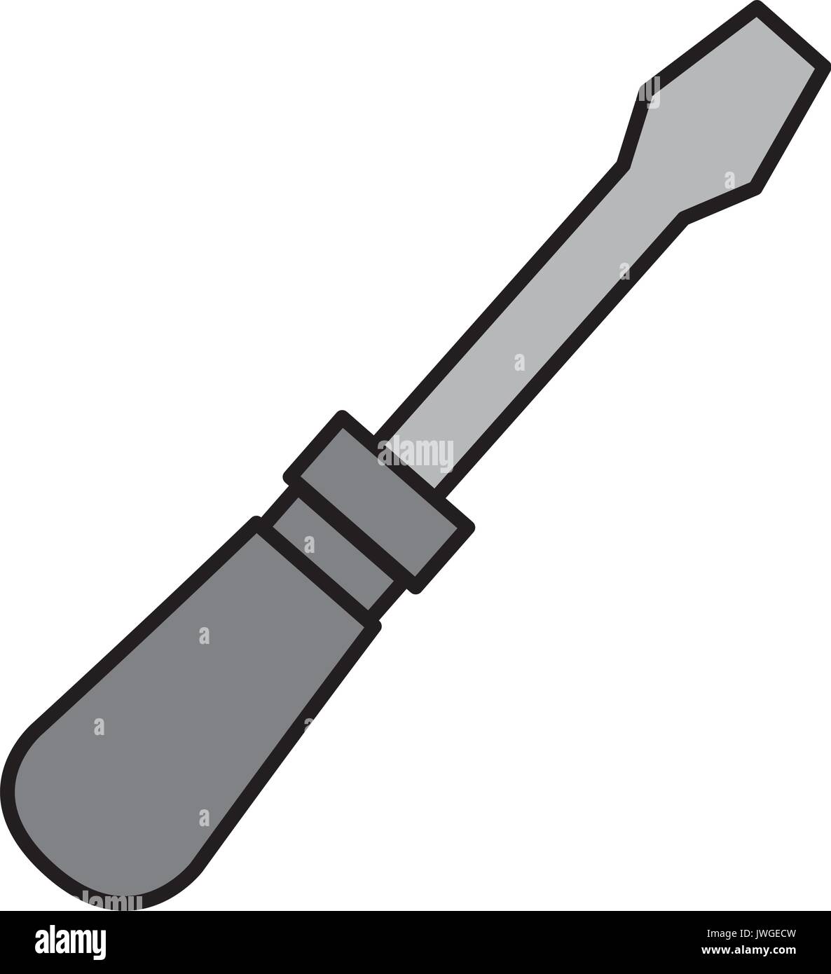 Flat Head Screwdriver Drawing