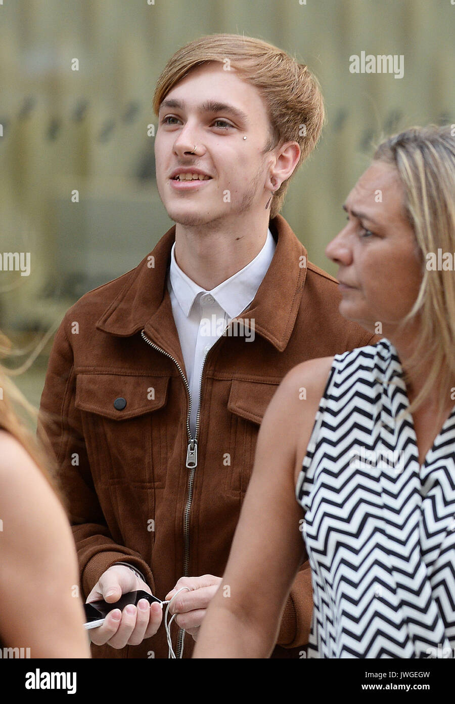 Charlie Alliston, 20, arrives at the Old Bailey in London, where he is ...