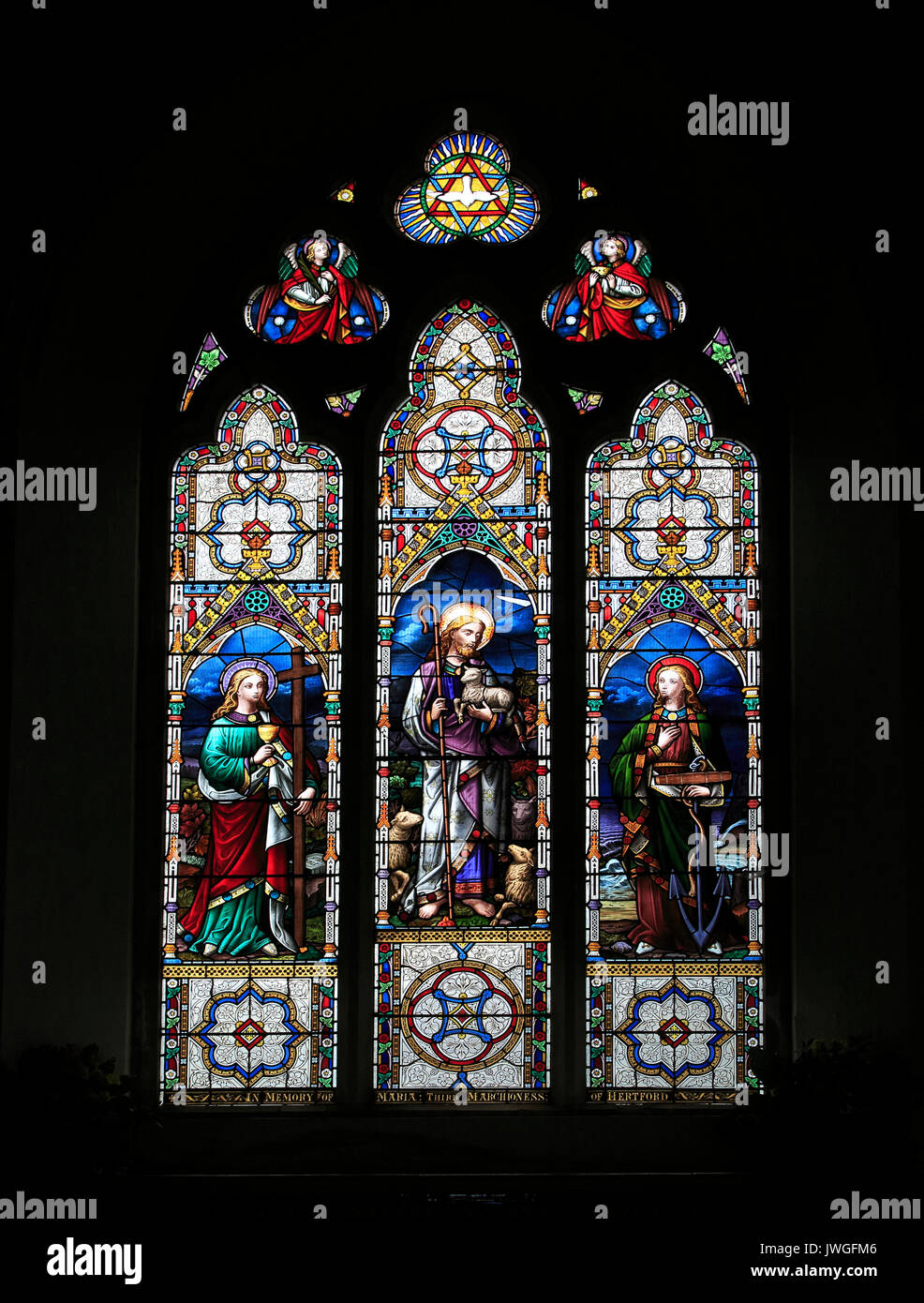 Window picture of saints hi-res stock photography and images - Alamy
