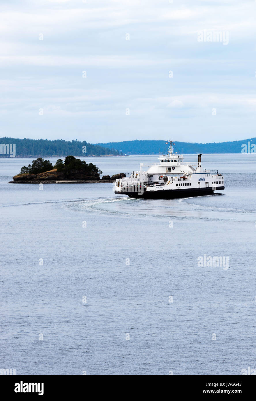 The BC Ferries Car Ferry MV Skeena Queen Sailing with Cars and ...