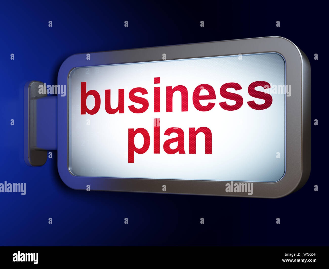 Business concept: Business Plan on billboard background Stock Photo - Alamy